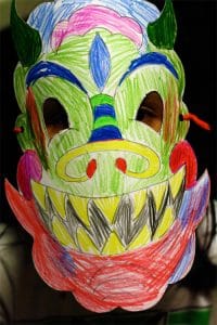 Lunar New Year Craft: Dragon Mask | Alpha Mom