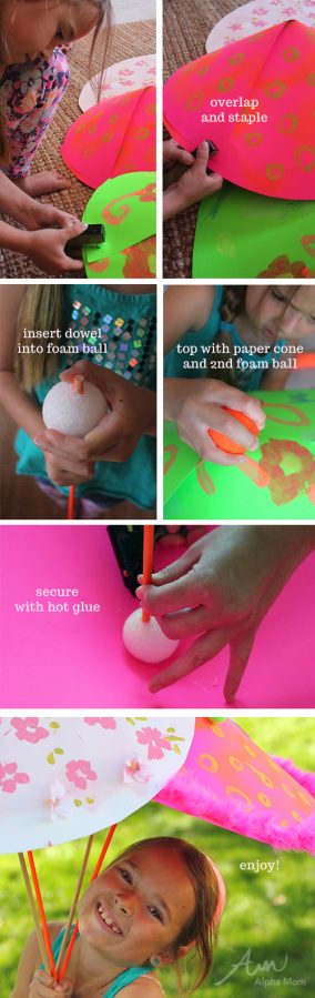 Spring Craft: Giant Paper Parasols | Alpha Mom