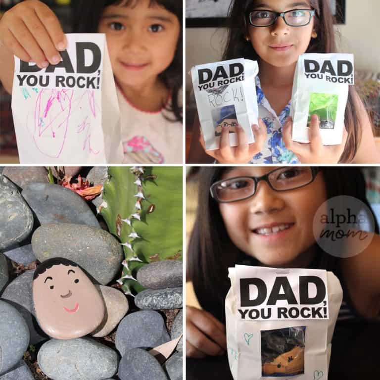 Dad Rocks Father's Day Gift! (handmade craft)| Alpha Mom