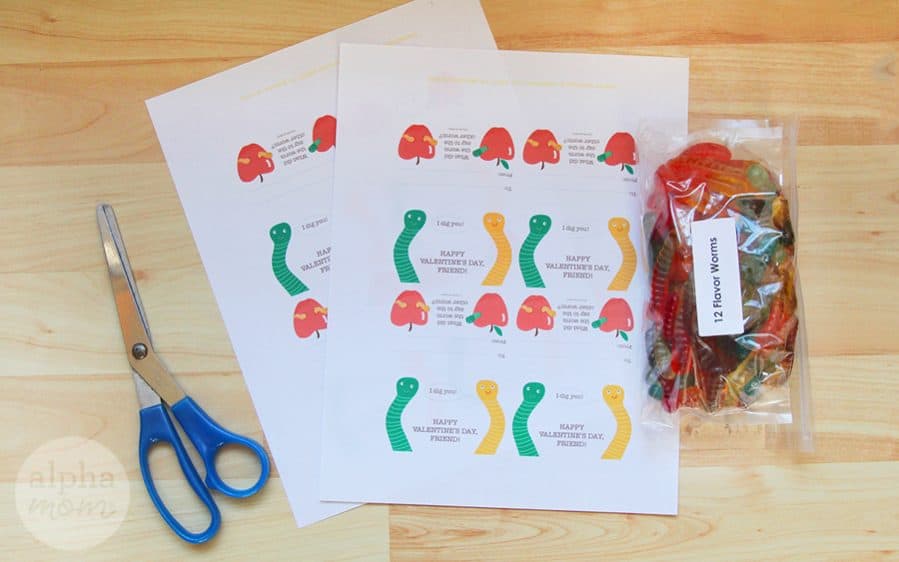 Funny Gummy Worm Valentines for Classmates | Alpha Mom