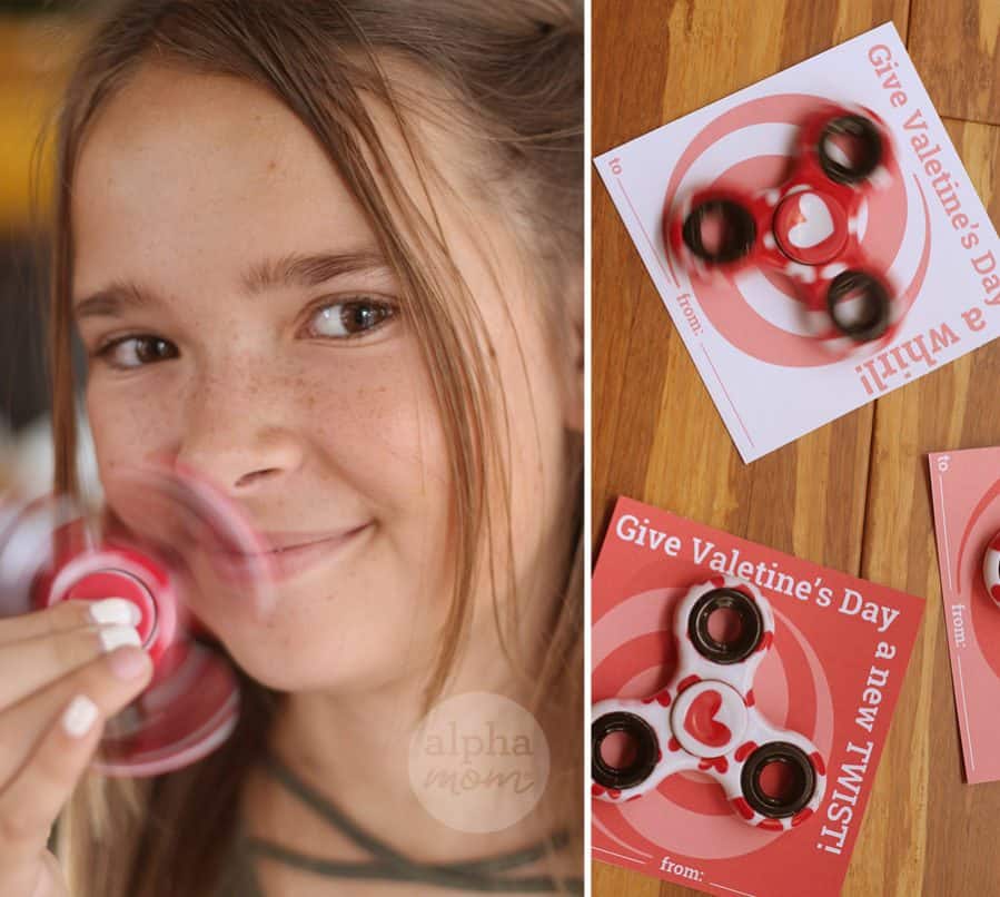 Fidget Spinner Classroom Valentines For Kids | Alpha Mom