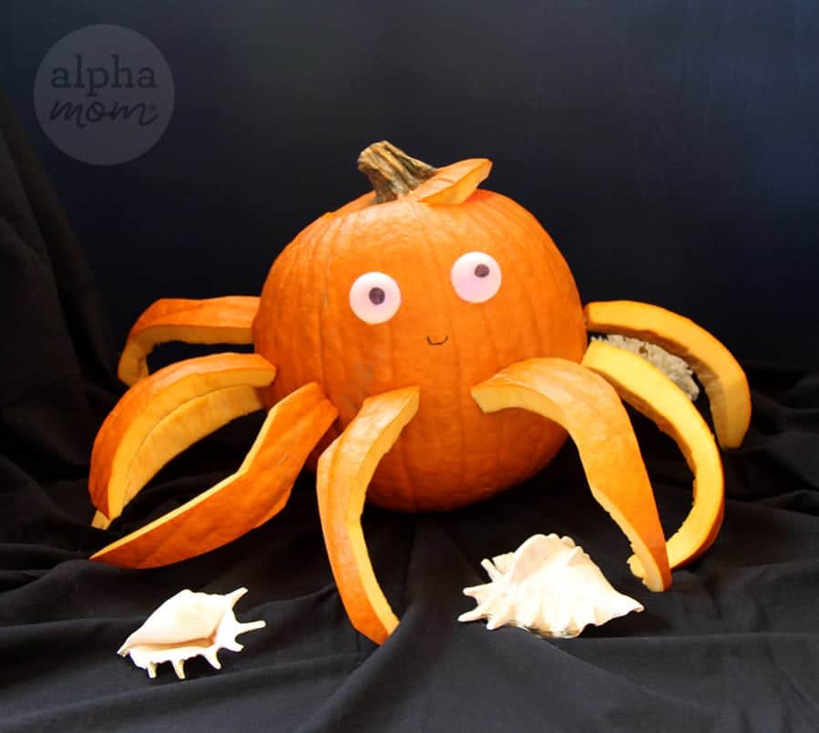 3D Octopus Jack o' Lantern Carving Tutorial | Alpha Mom