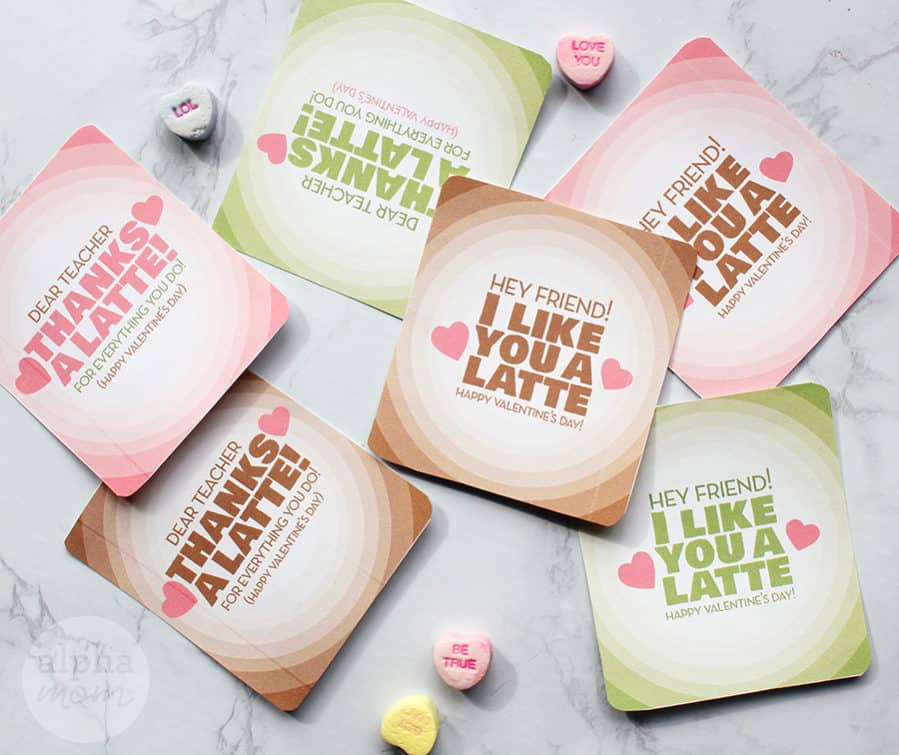 Latte Love for Valentine's Day (free printable) | Alpha Mom