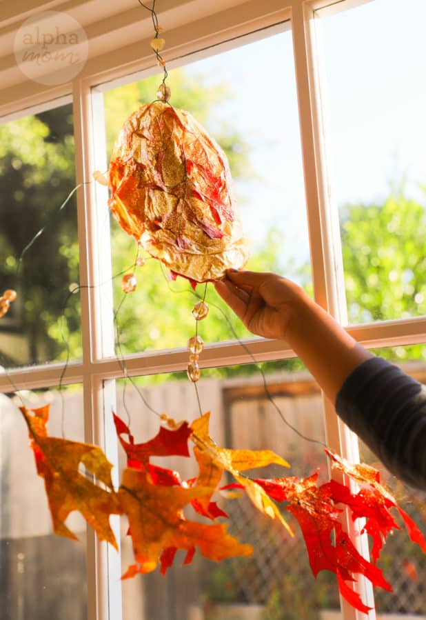 How to Make a Suncatcher with Fall Leaves | Alpha Mom