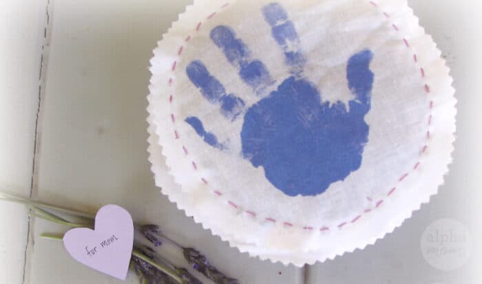 Mother's Day Gift: Handprint Lavender Sachets | Alpha Mom