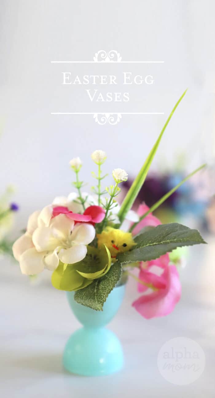Tiny Plastic Easter Egg Vases | Alpha Mom