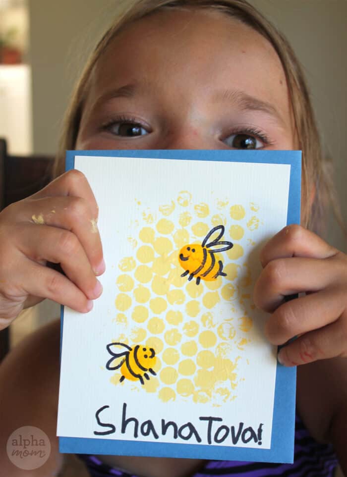 Honey Bee New Year Cards for Rosh Hashanah | Alpha Mom
